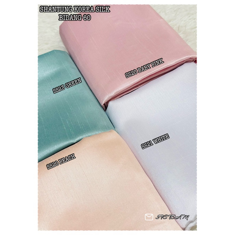 SHANTUNG KOREA SILK BIDANG 60'ko | Shopee Malaysia