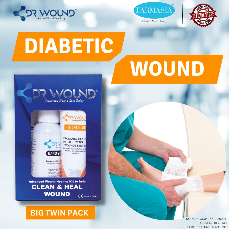 (HQ) DR WOUND Twin Pack Advanced Wound Dressing Fast Wound Healing ...