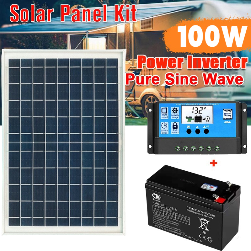 (12V) Portable Solar Panel Polycrystalline Flexible Solar Panel Powered ...