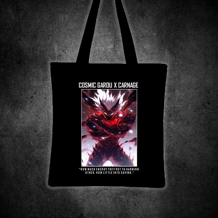 COSMIC GAROU X CARNAGE anime Printed tote bag canvas | Shopee Malaysia