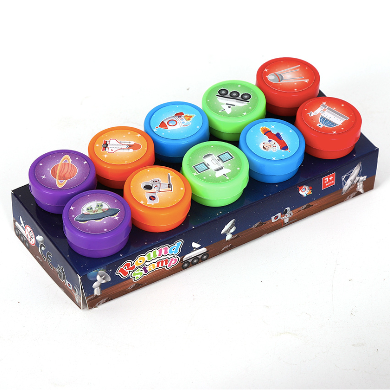 Alphabet Number Emoji Stamp Ink Chop Uppercase Letter ABC 123 Reward ...