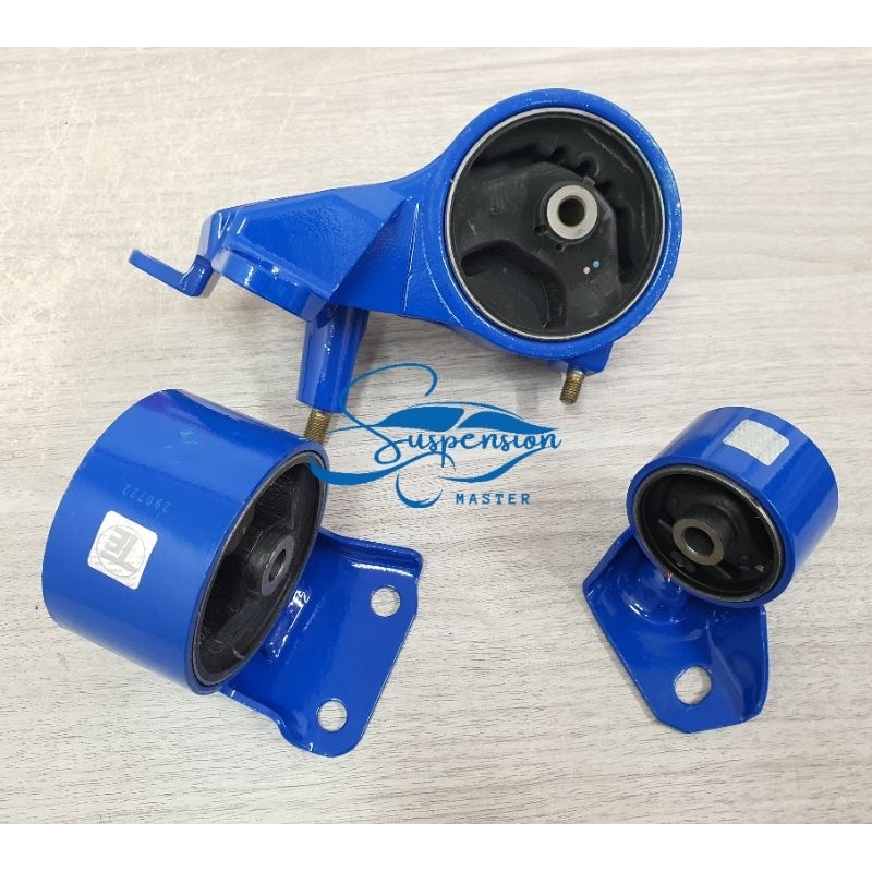 3 IN 1 SET - HEAVY DUTY ENGINE MOUNTING (BLUE COLOR) - PERODUA KENARI ...