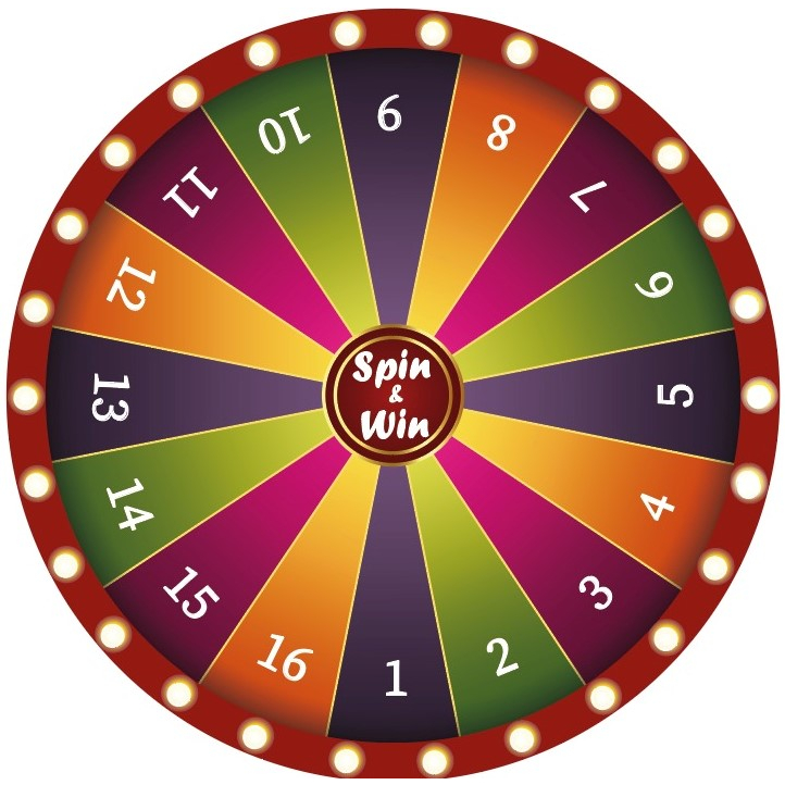 Fortune Wheel/ Lucky Draw Stand/ Gift Spin & Win/ Roda Impian with ...