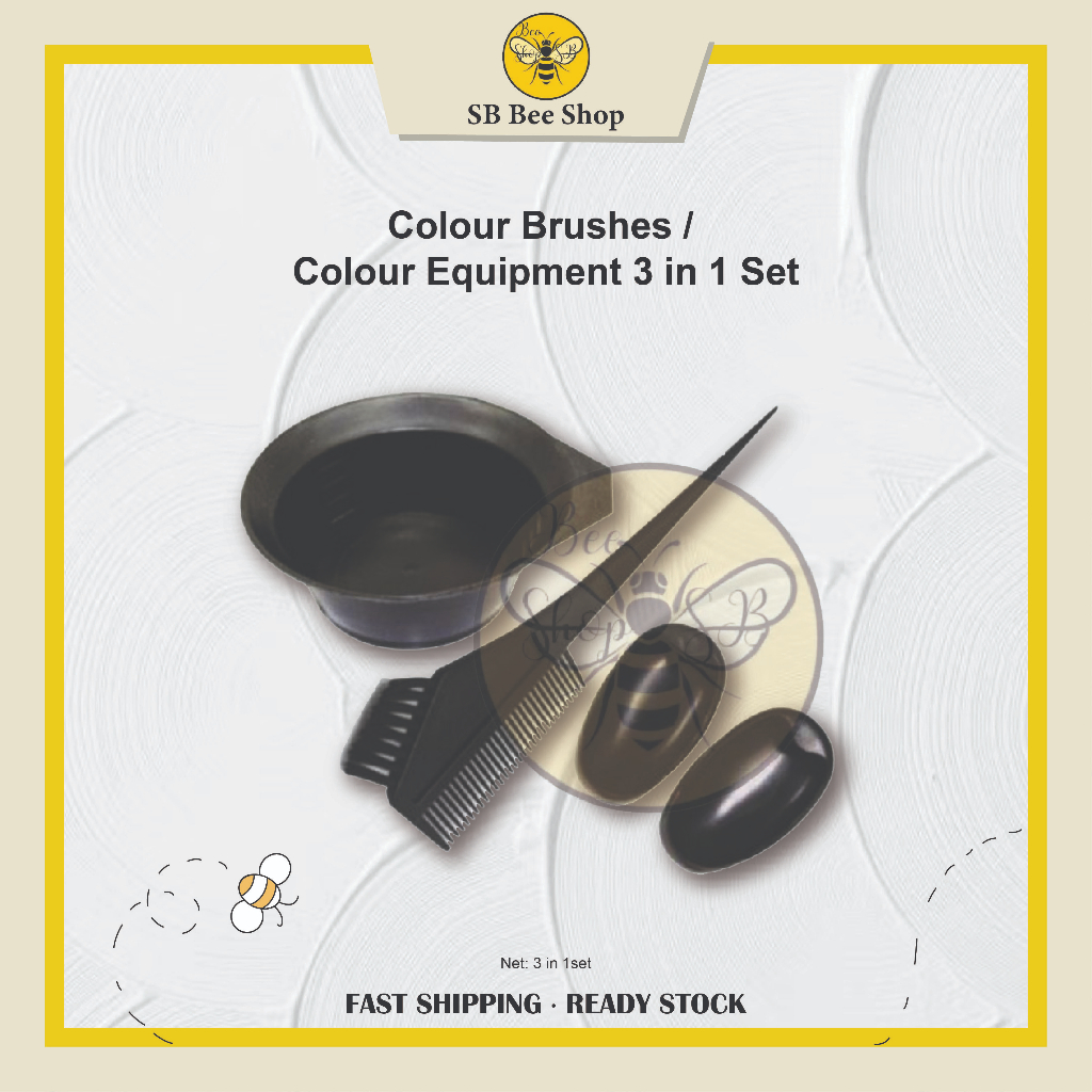 Hair Colour Brushes / Colour Equipment 3 in 1 Set | Shopee Malaysia