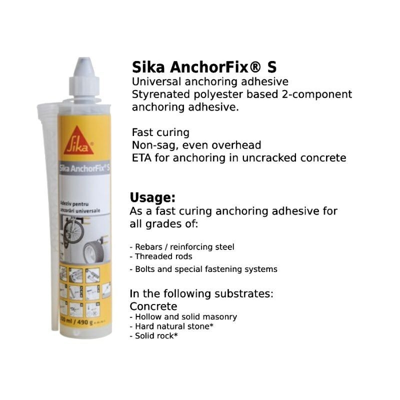 SIKA ANCHORFIX S (300ml) - Fast Curing Anchoring Adhesive | Shopee Malaysia