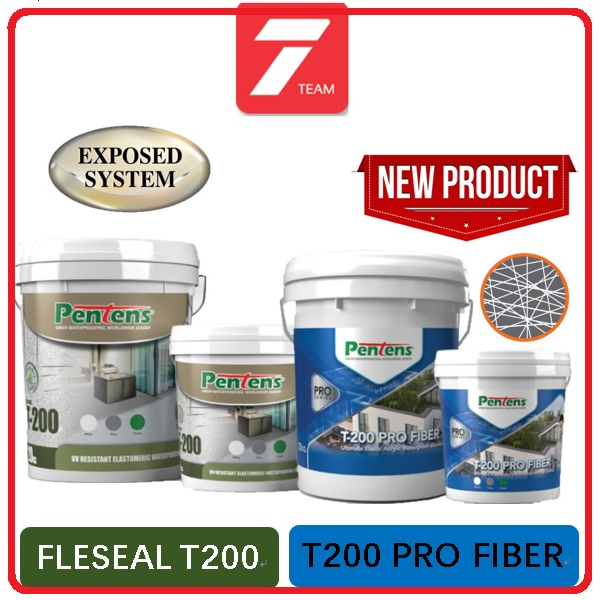 5KG Pentens T200 PRO FIBER / PENTENS T-200 Resistant Elastomeric ...