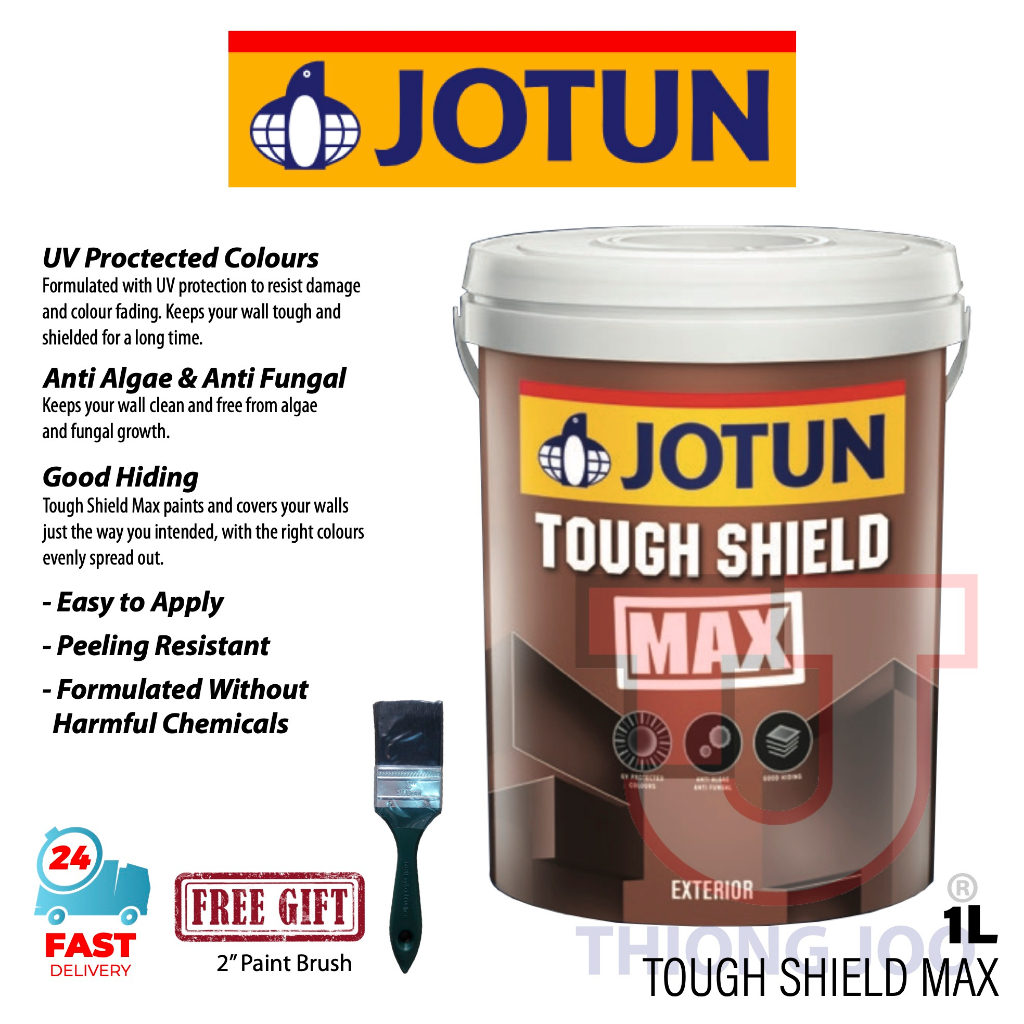 JOTUN Tough Shield Max 1L Exterior Wall Paint/Cat Luar/Toughshield ...