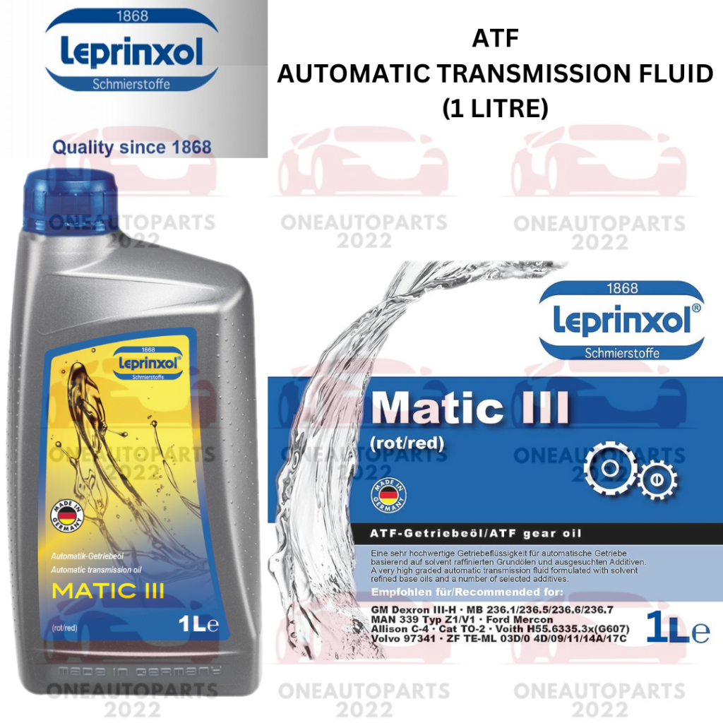 (MADE IN GERMANY) LEPRINXOL ATF MERCEDES 5speed 722.6 1 LITRE W202 W203 ...