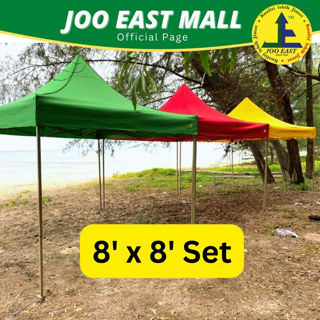 8' x 8' Folding Canopy Set [JOO EAST] Kanopi Pasar Malam | Shopee Malaysia