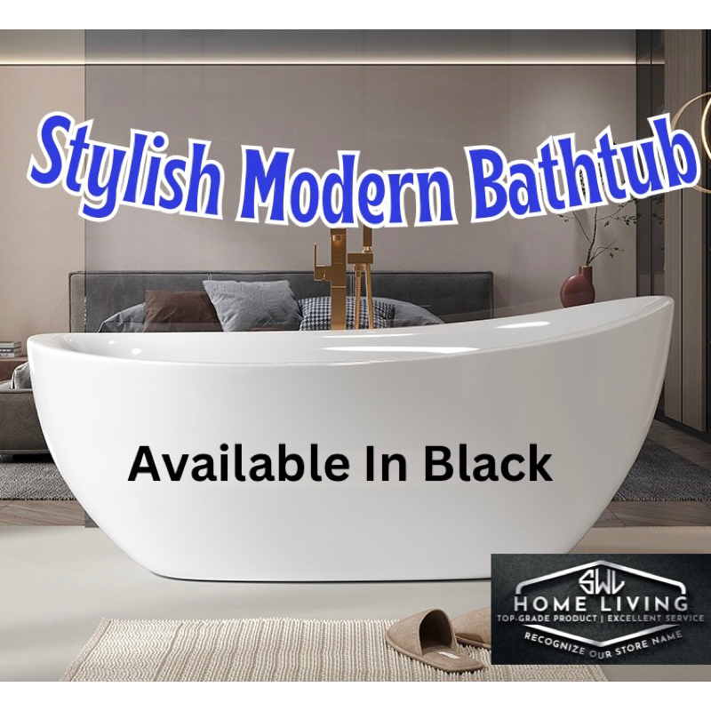 Tab Mandi Luxury Bathtub Freestanding Acrylic Bathtub Acrylic Adult ...