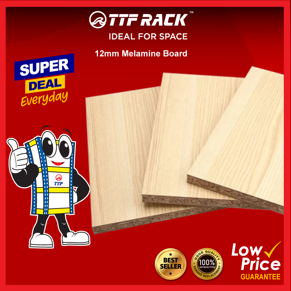 TTF Rack™ (Melamine Board) 12mm D:31-122cm L: 91-244cm Thickness ...