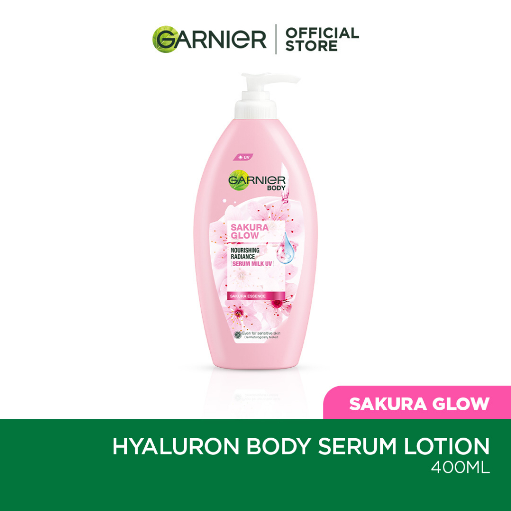 Garnier Sakura Glow Hyaluron Body Serum Lotion (400ml) | Shopee Malaysia