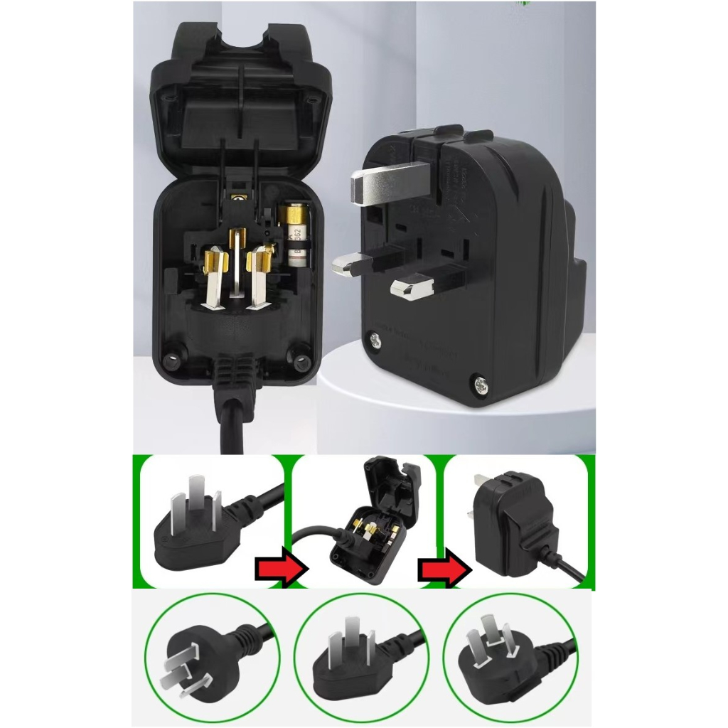 China 3 flat pins to Local / UK 3 pins Socket adaptor convertor with ...