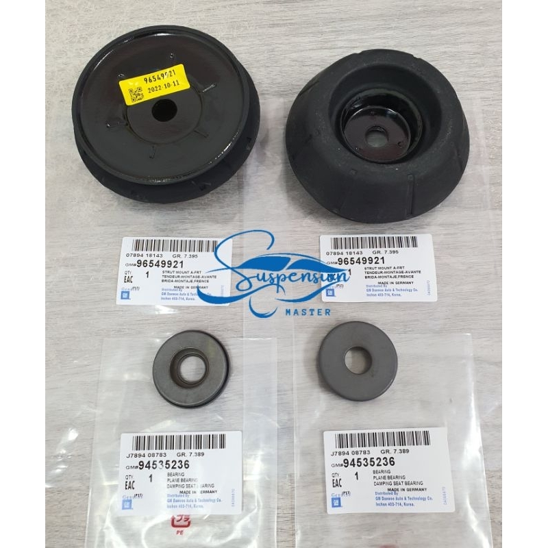 4 IN 1 SET -FRONT ABSORBER MOUNTING 96549921 /ABSORBER MOUNTING BEARING ...