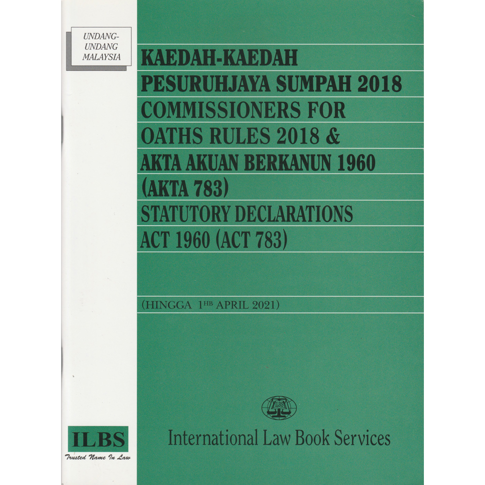 ILBS | LAW BOOK | KAEDAH-KAEDAH PESURUHJAYA SUMPAH 2018 & AKTA AKAUN ...
