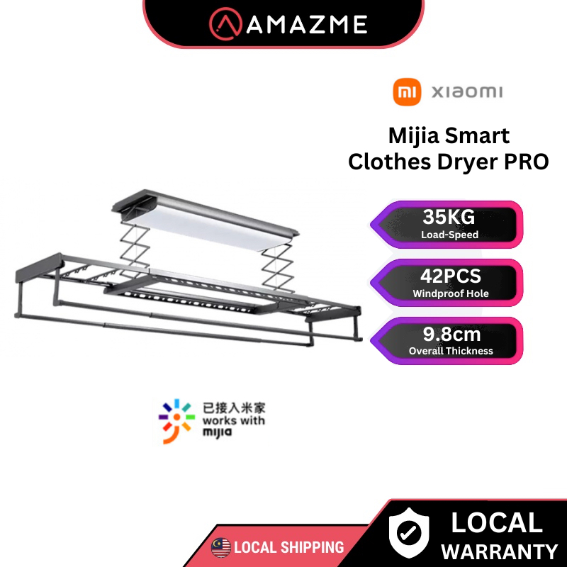 Xiaomi Mijia Smart Clothes Dryer Rack Hanger Load Capacity 35kg Mijia ...