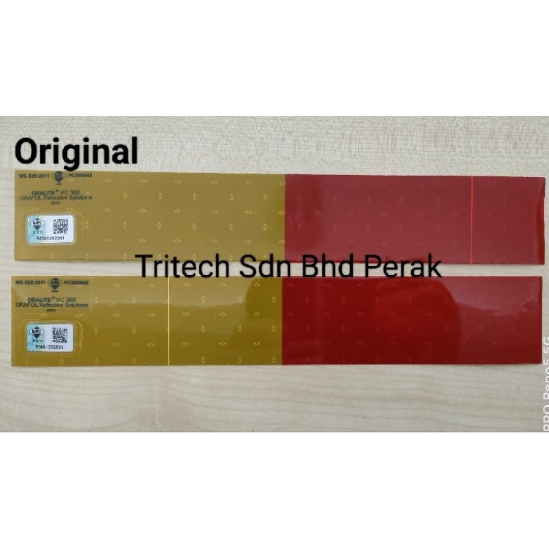 [Original]1pair:2pc 50mm x 300mm Oralite VC300 sirim MS828:2011 Lorry ...