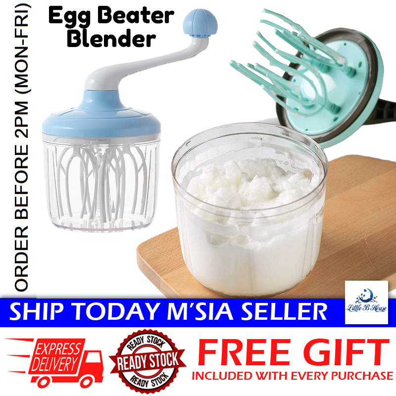 [Little B House] Handheld Manual Egg Beater Cream Whipper Stirring Tool ...