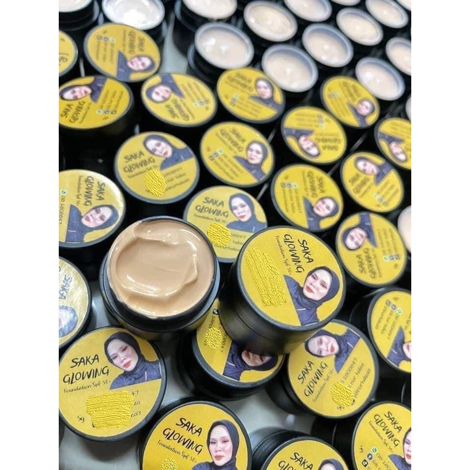 SAKA GLOWING FOUNDATION 5G SPF 50 ORIGINAL HQ / SAKA FOUNDATION VIRAL ...