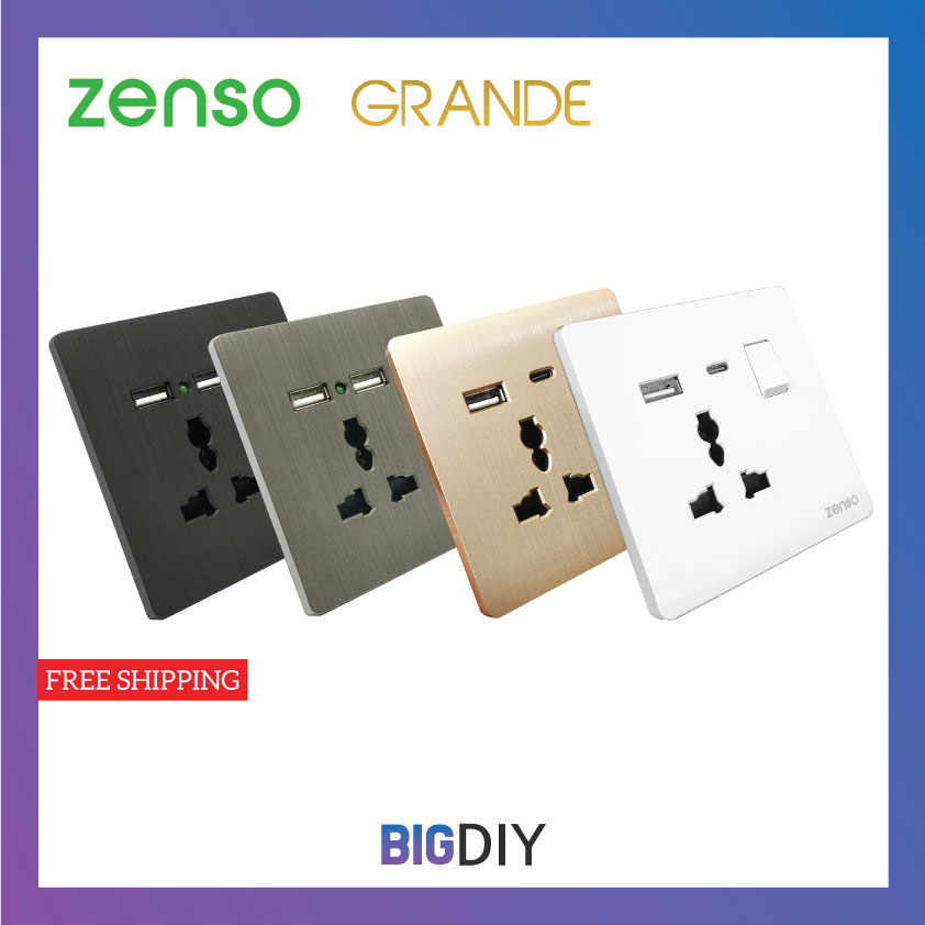 ZENSO GRANDE - Universal+USB / Universal+Type A & Type C Switches ...