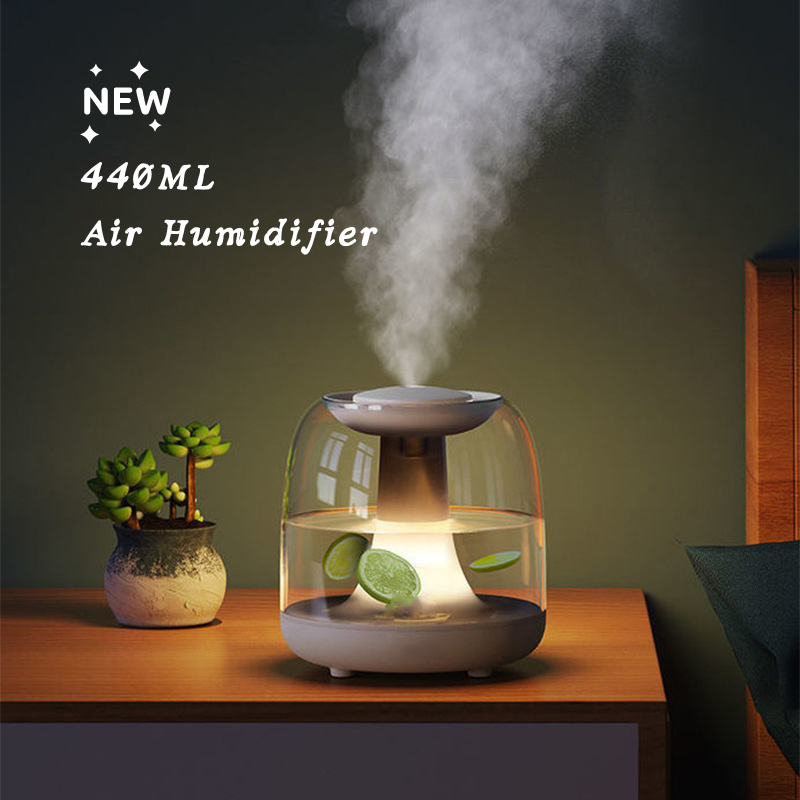 440ml Air Humidifier Transparent Aromatherapy Air Diffuser Mist Air ...