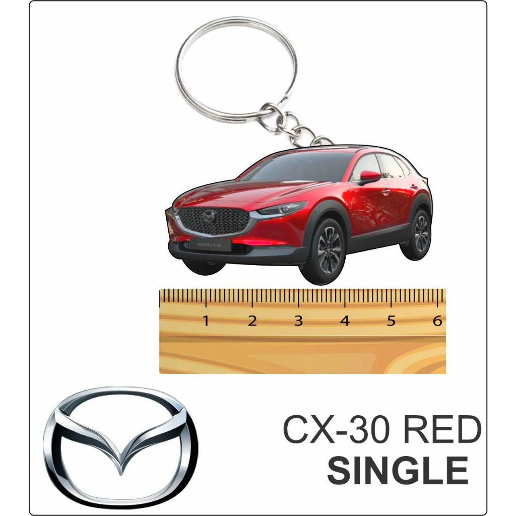 Mazda cx30 cx-30 red 2D KEYCHAIN key chain | Shopee Malaysia