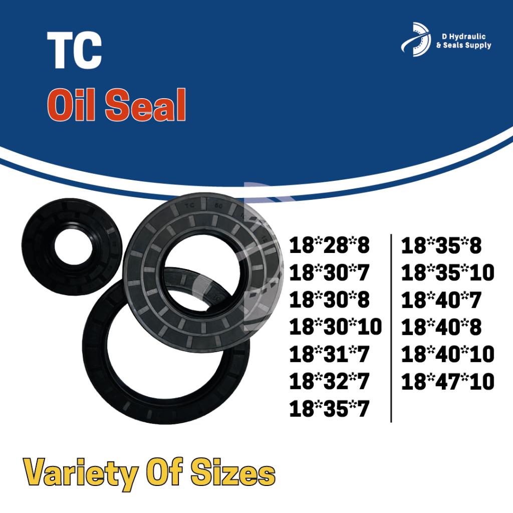 NBR TC OIL SEAL 18 (ID) OIL SEAL NBR TC (TC 18X47X10/18X30X10X18X30X7 ...