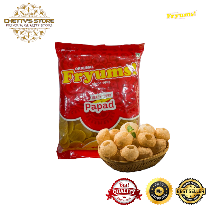 (IMPORTED INDIA)FRYUMS PANI PURI PAPPADS(1KG) | Shopee Malaysia