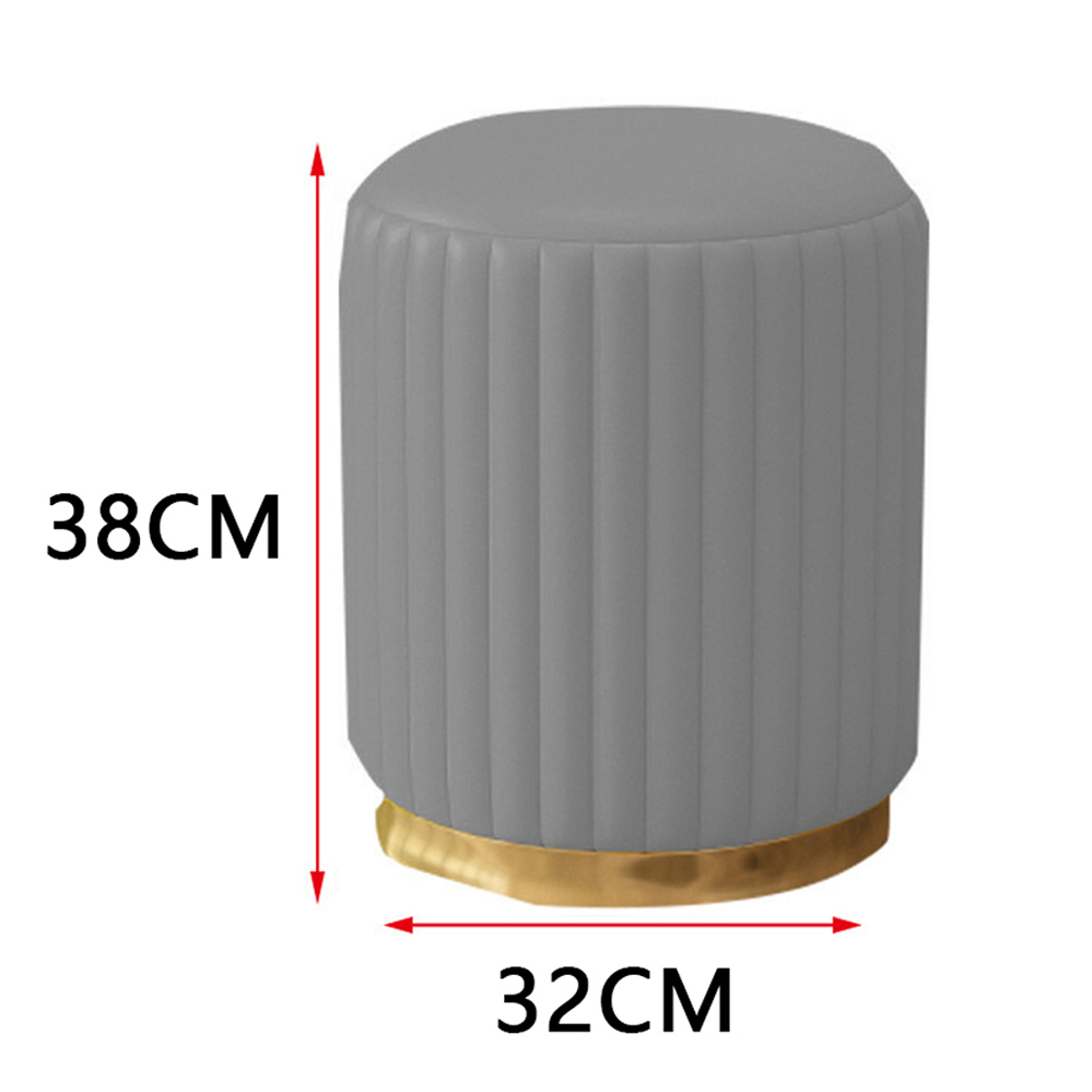 Light Luxury Sofa Stool Makeup Stool Nordic Small Round Stool Dining ...