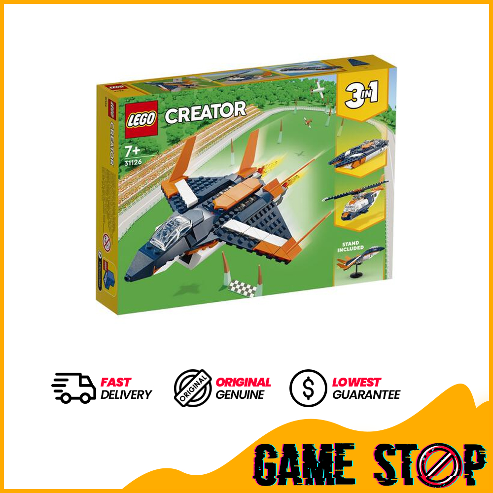 LEGO Creator 3in1 Supersonic Jet Plane to Helicopter to Speed Boat Toy ...