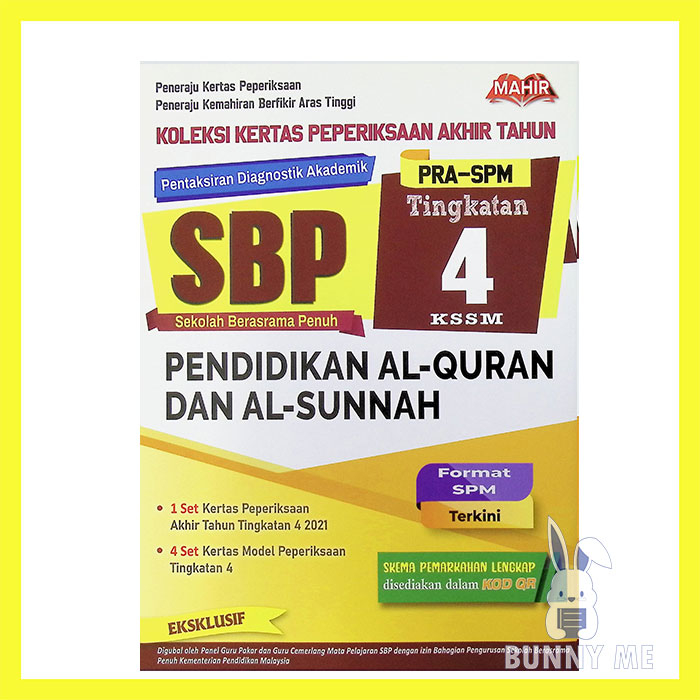 [BUNNY] 2023 BUKU LATIHAN : KOLEKSI KERTAS PEPERIKSAAN AKHIR TAHUN SBP PRA-SPM TINGKATAN 4 MAHIR ...