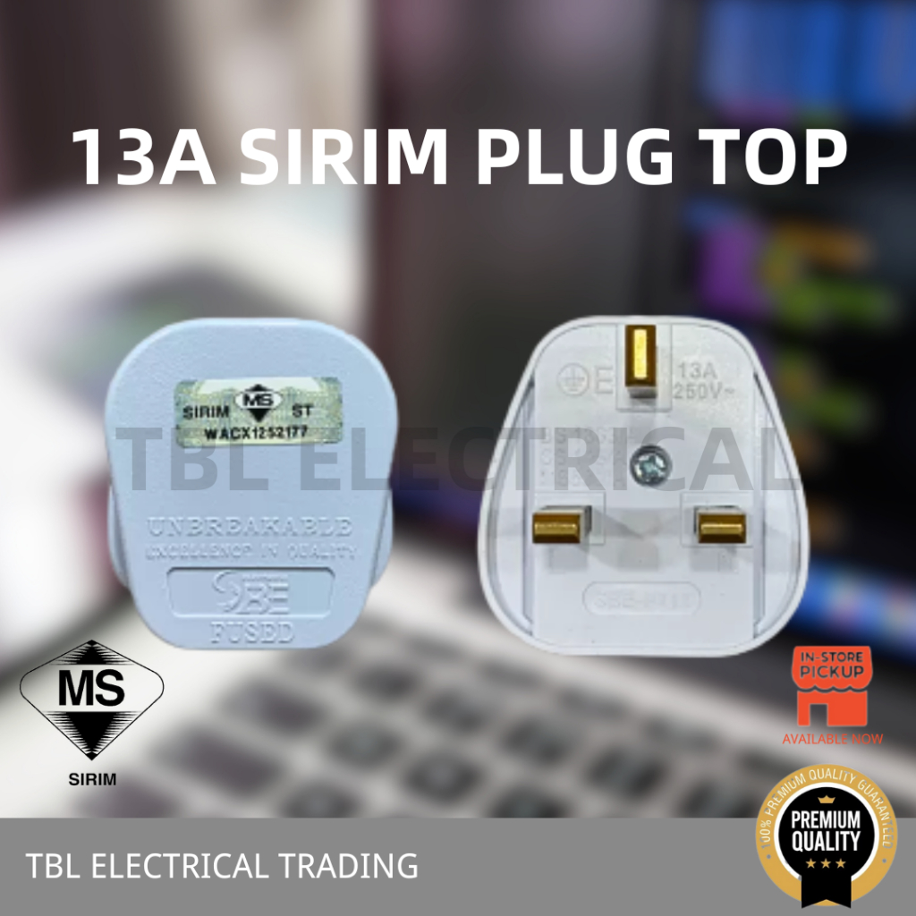 🔥SIRIM🔥13A 3 Pin Plug Top Socket Plugtop Suis Electric Induction ...