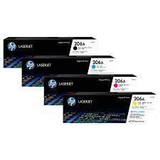 GENUINE HP 206A Toner Cartridge (Black/Cyan/Magenta/Yellow) ( W2110A ...