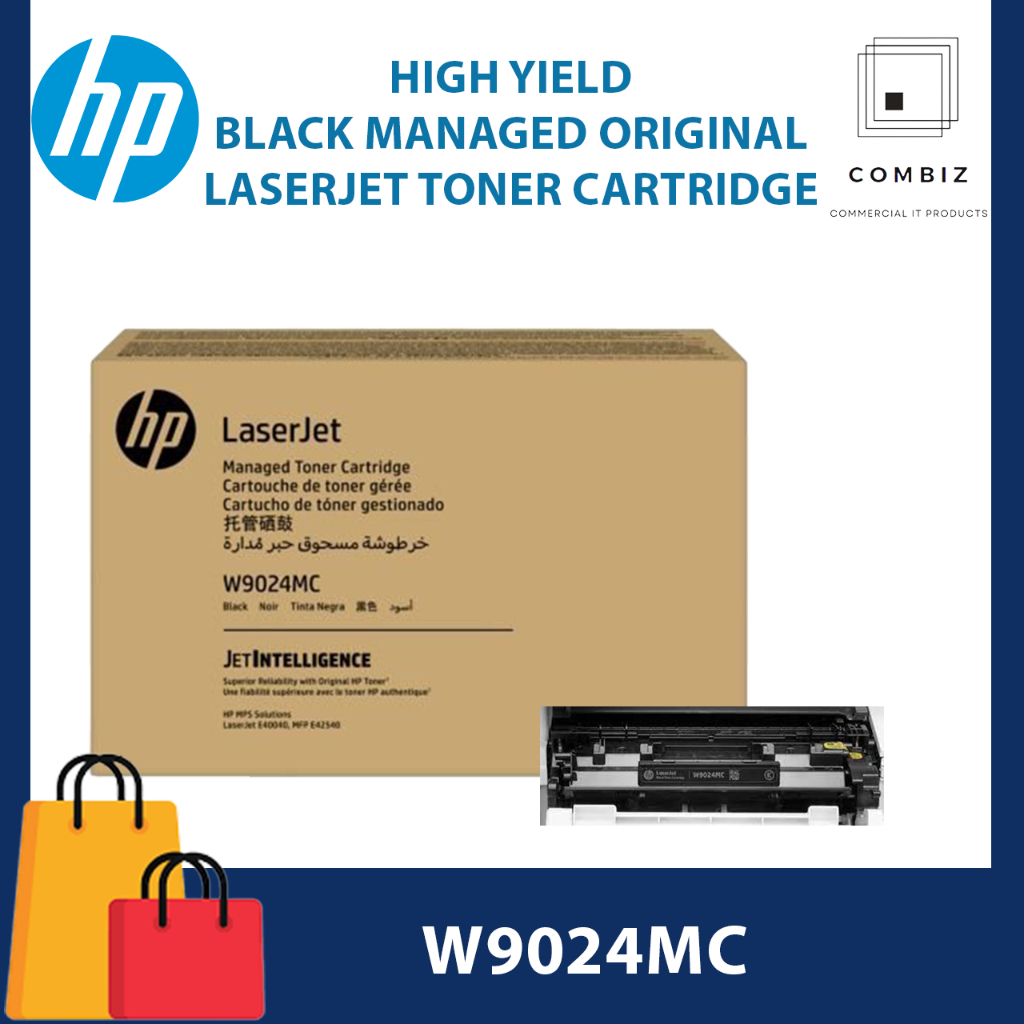 HP W9024MC High Yield Black Managed Original LaserJet Toner Cartridge ...