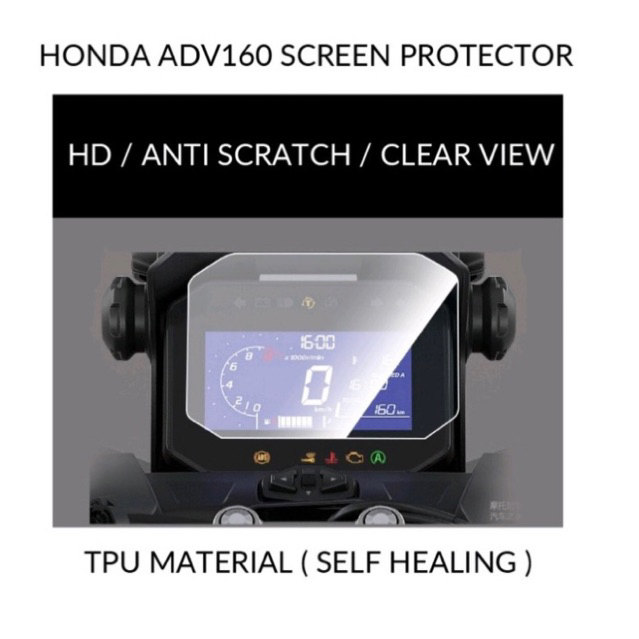 HONDA ADV160 ADV-160 METER SCREEN PROTECTOR TPU MATERIAL (SELF HEALING ...