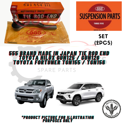 TOYOTA HILUX GUN125 / GUN126 / FORTUNER TGN155 / TGN156 555 BRAND MADE ...