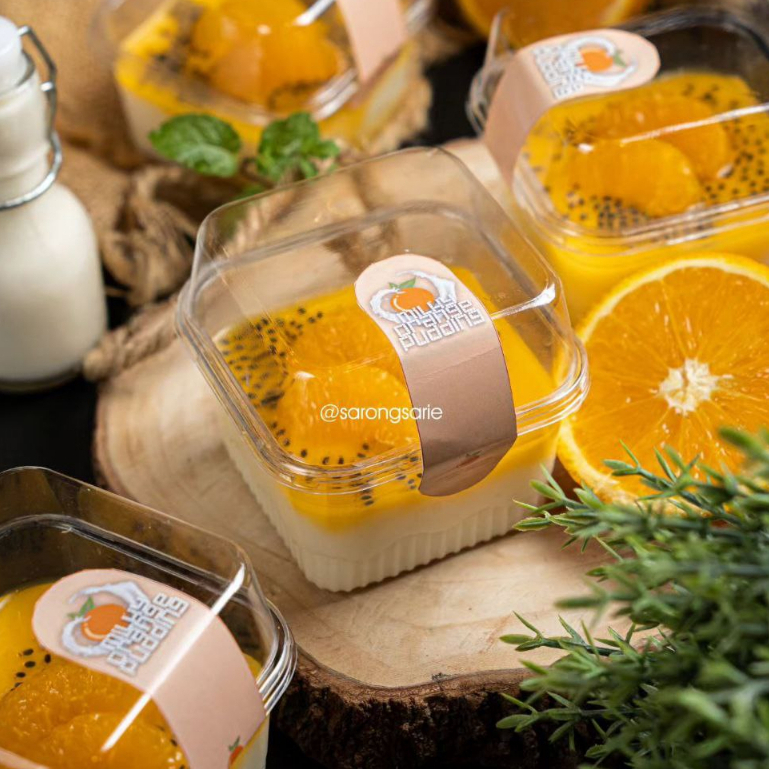 PPF - (10 Pcs) 250ML Square Cake Disposable Box Pudding Triffle Cake ...