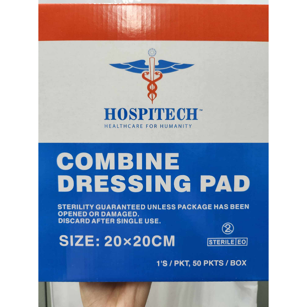 HOSPITECH STERILE COMBINE DRESSING PAD 20x20CM 50'S/BOX | Shopee Malaysia