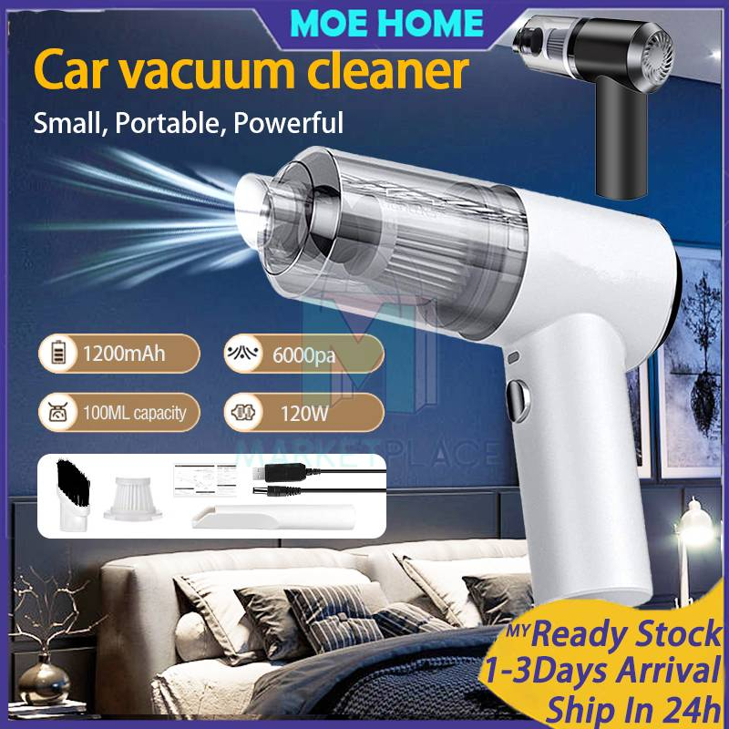 🔥Portable 9900PA Wireless Car Vacuum Cordless Cleaner Mini Vacuum ...