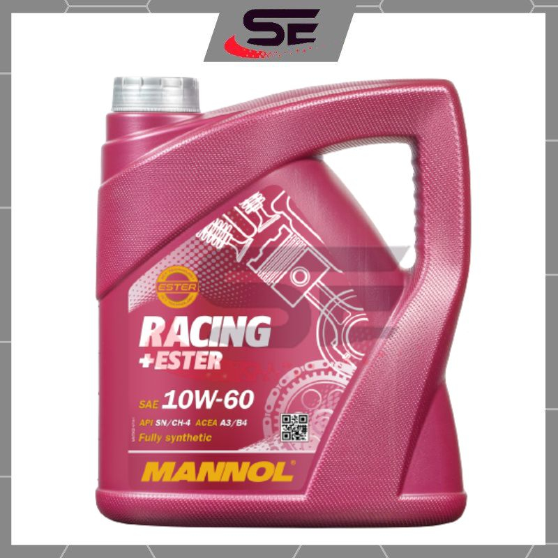 MANNOL Racing+Ester Fully Synthetic 10W60 Engine Oil 4Litre Mannol 7902 ...