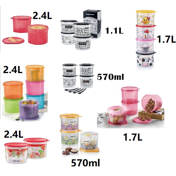 Tupperware Cosette Keeper Set (3) 570ml OR Trendz Kitchenette Set ( 1 ...