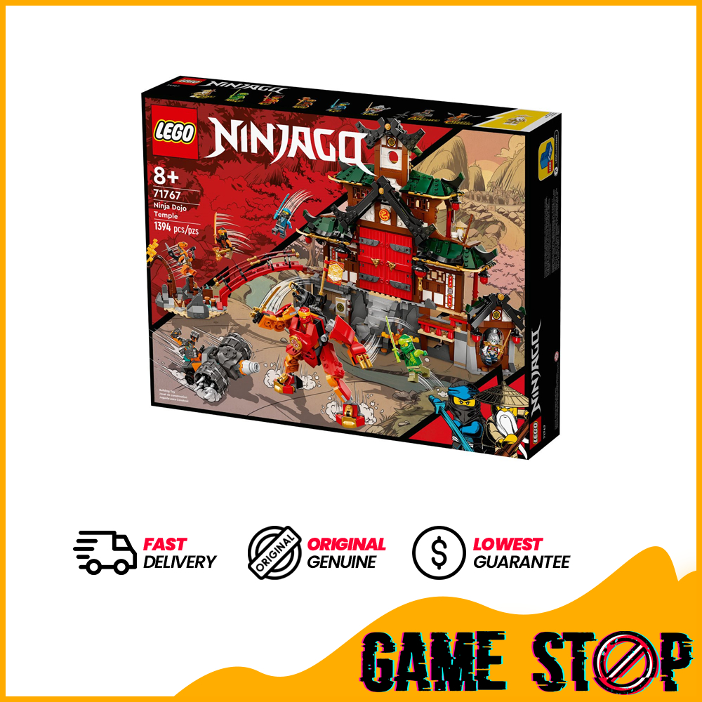 LEGO NINJAGO Ninja Dojo Temple Masters of Spinjitzu Set 71767, Ninja ...