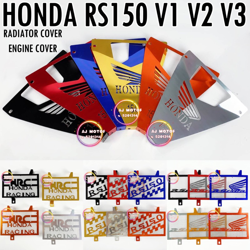 HONDA RS150 V1 V2 V3 RADIATOR / ENGINE COVER ALLOY RS RS150R COOLANT NET ENJIN SCREW SKRU BODY ...