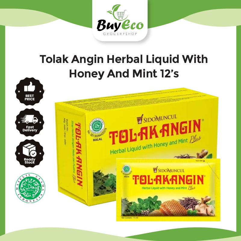 Tolak Angin Herbal Liquid With Honey And Mint (15ml x 12 sachets ...