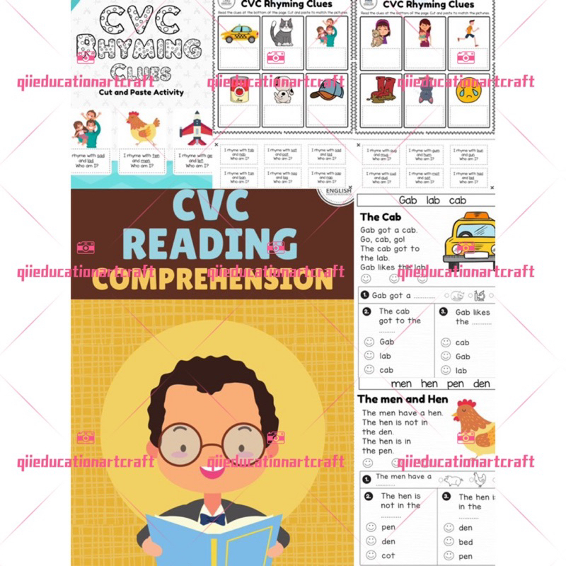 CVC reading&CVC Rhyming Clues kindergarten PDF soft copy | Shopee Malaysia