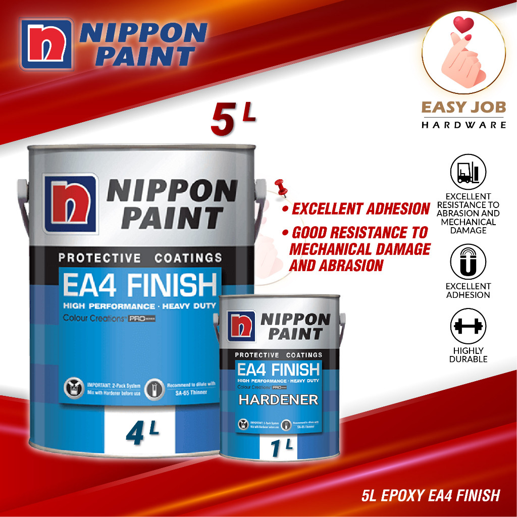 5 Liter EA4 Nippon Epoxy Floor Paint Epoxy Paint Cat Epoxy Expoxy Floor ...