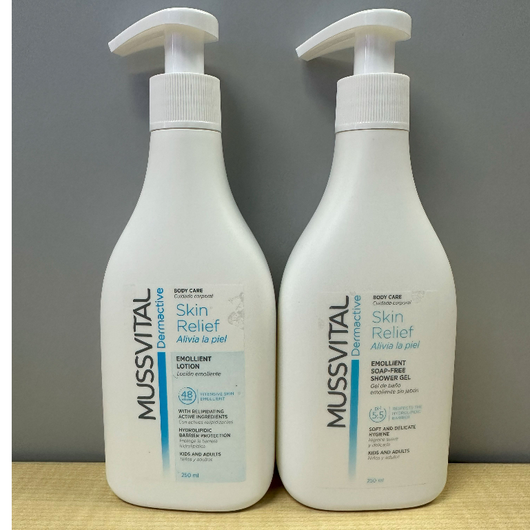 MUSSVITAL Dermactive SKIN RELIEF Bath Gel 250ml Exp:03-2025/ Body ...