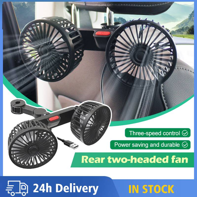🔥360° Degree Usb Fan Car Fan Air Cooler Fan Kipas Mini Kereta Usb 12v ...