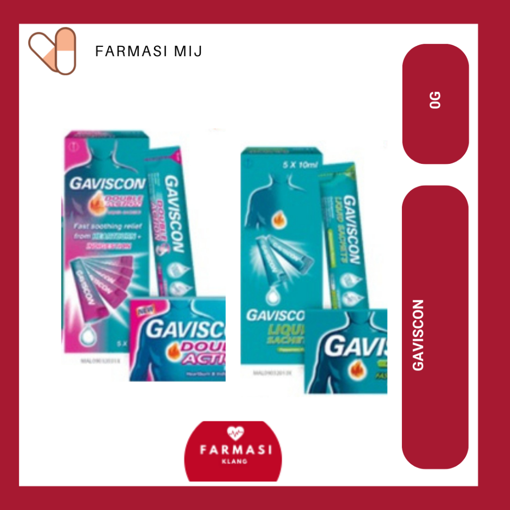 GAVISCON PEPPERMINT/DOUBLE ACTION (SACHET/TABLET) | Shopee Malaysia