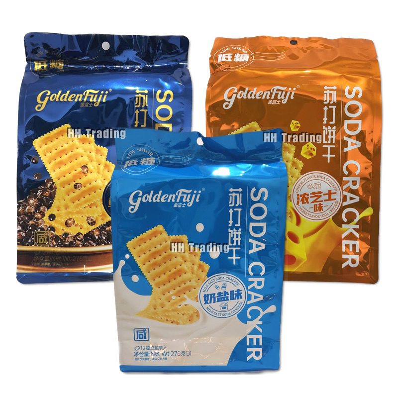 278g GOLDEN FUJI LOW SUGAR SODA CRACKER (MILK SALT / CAVIAR / CHEESE ...